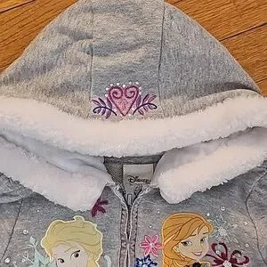 Disney | Shirts & Tops | Euc Disney Store Exclusive Frozen Sparkly Grey ...